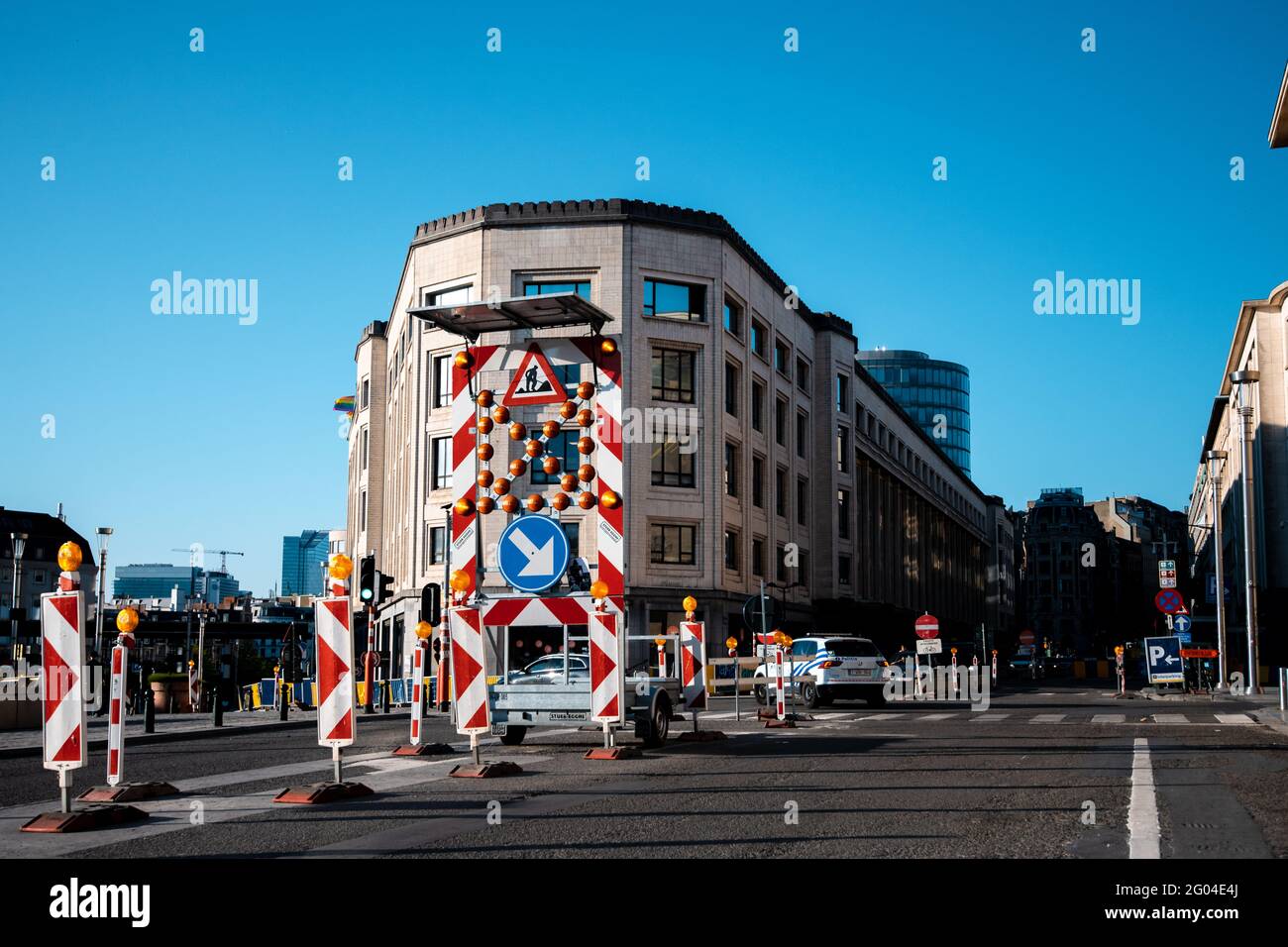 Belgian roadworks hi-res stock photography and images - Alamy