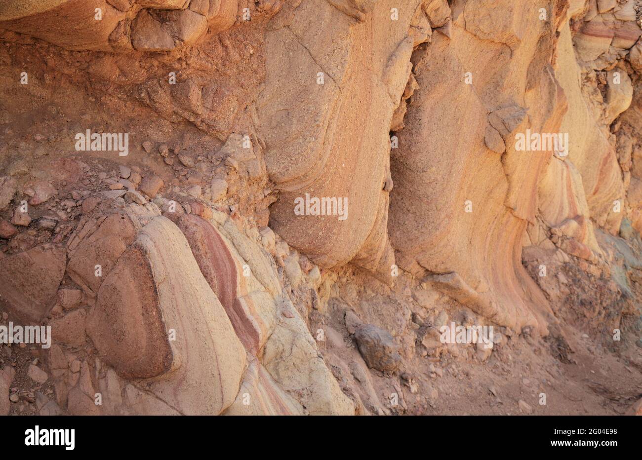 Gran Canaria, landscape of the western part of the island along a ...