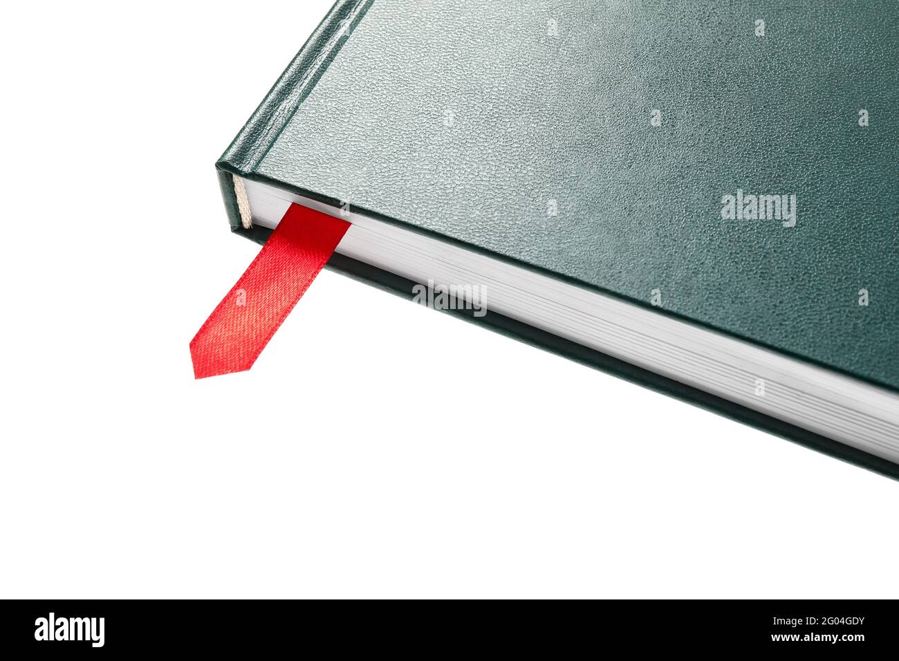 Book with bookmark on white background Stock Photo - Alamy