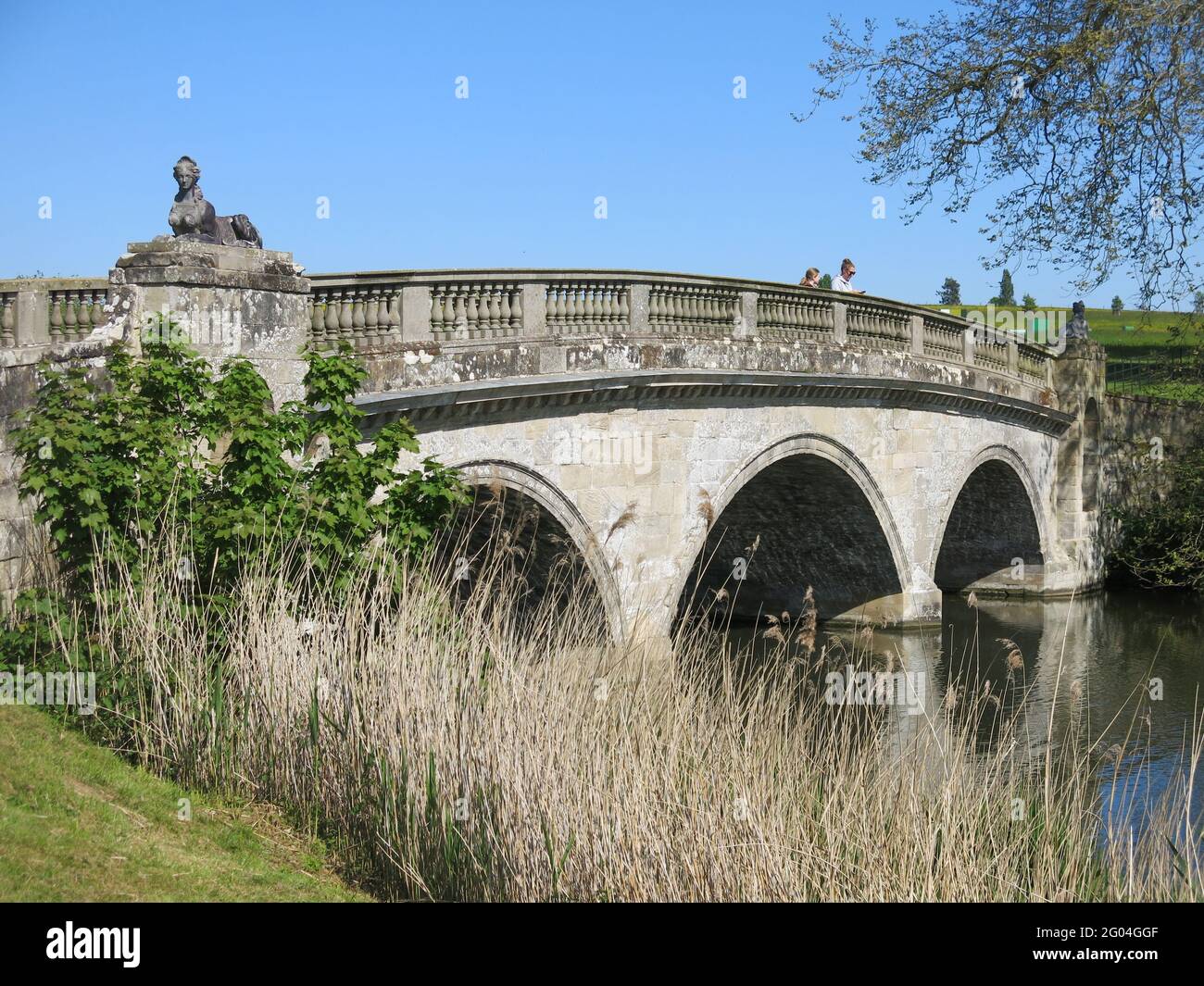 The triple-arched, ornamental, stone Adam Bridge provides a grand ...