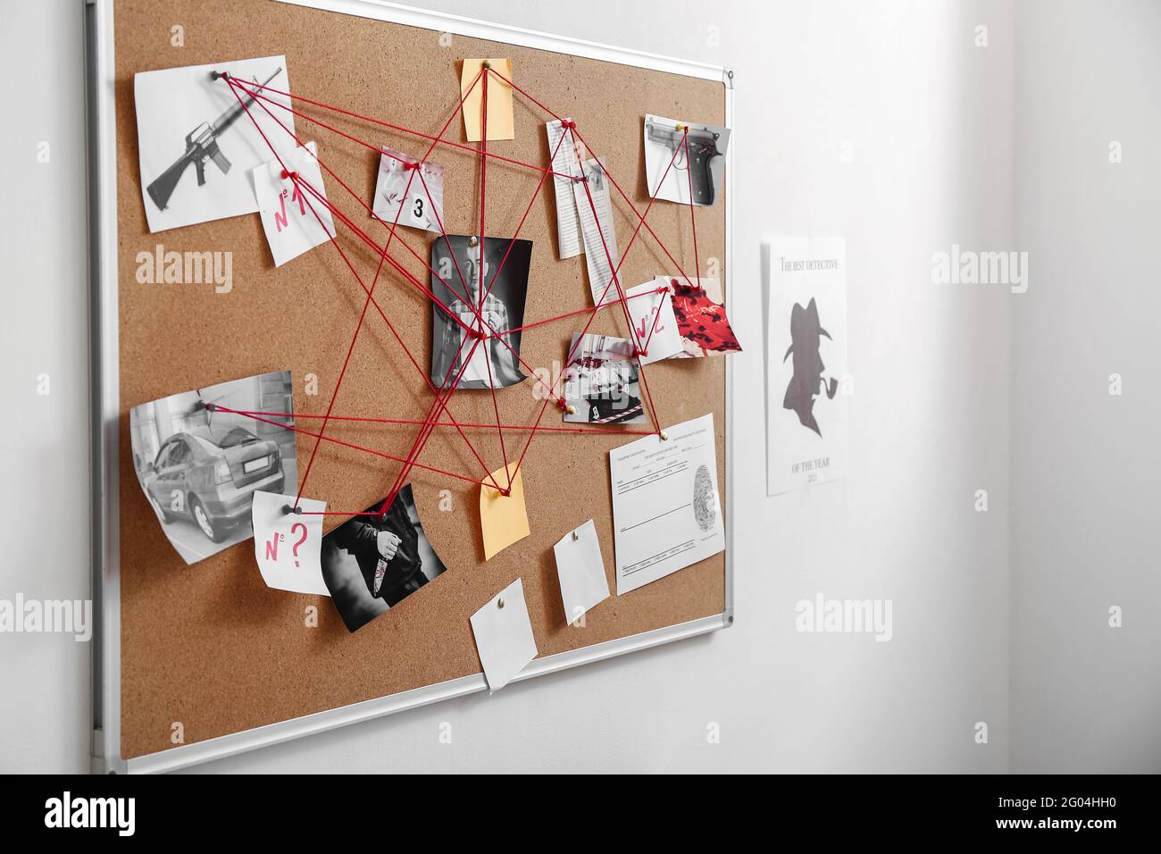 Crime scene investigation board hi-res stock photography and images - Alamy