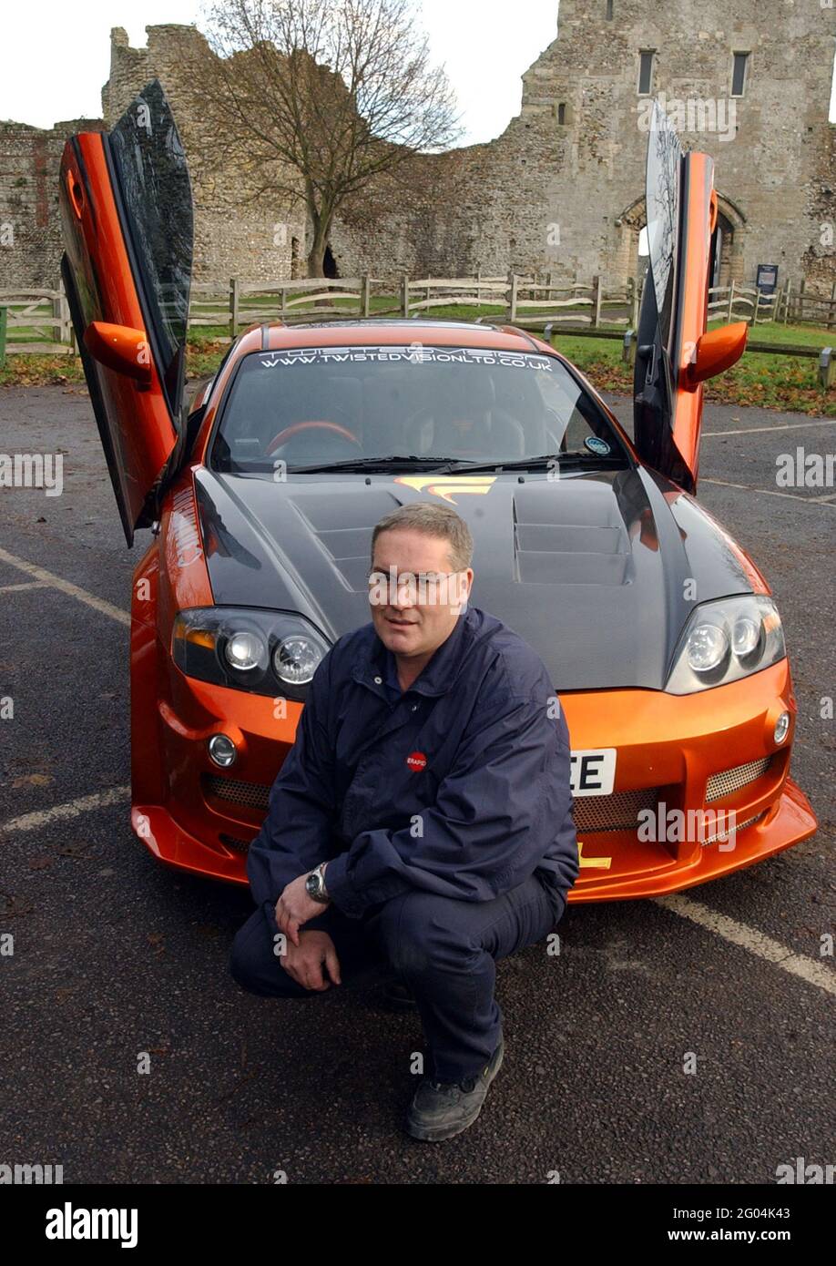 Steve Shanks with his Hyundai Coupe that he has spent over£60,000 on ...