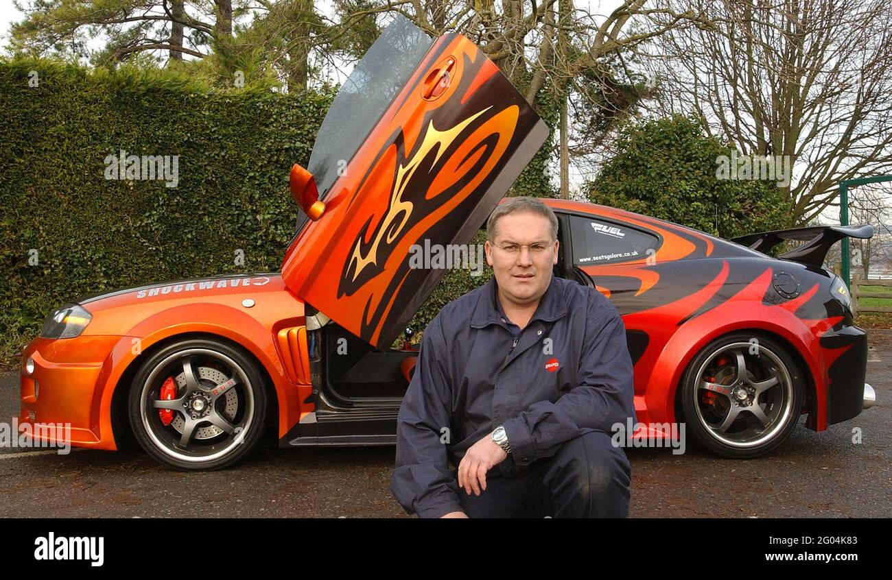 Steve Shanks with his Hyundai Coupe that he has spent over£60,000 on ...