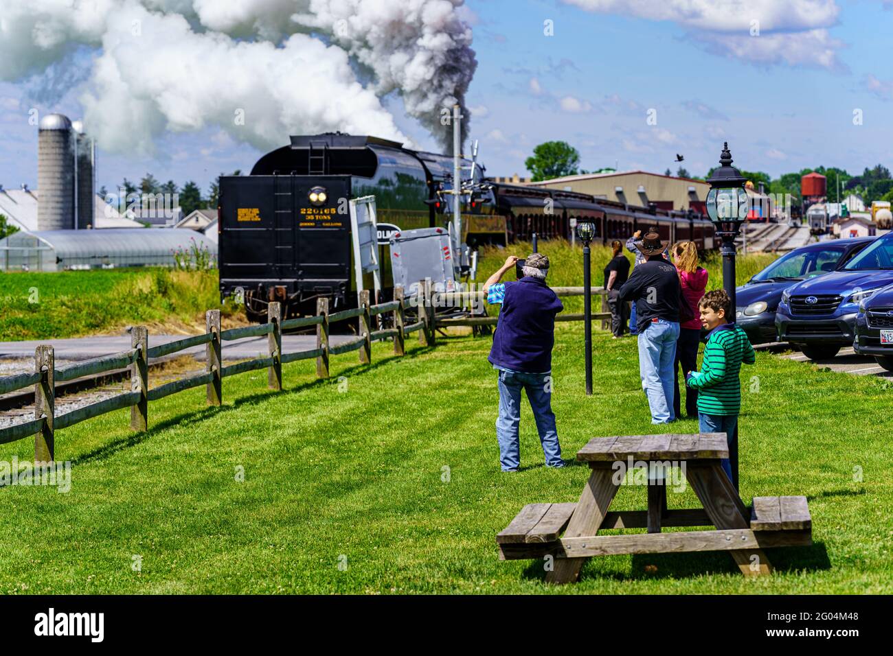 Strasburg, PA, USA - May 31, 2021: Photographers capture images of the ...
