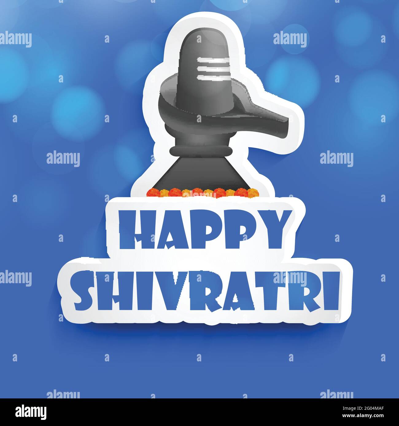 Happy maha shivratri text hi-res stock photography and images - Alamy