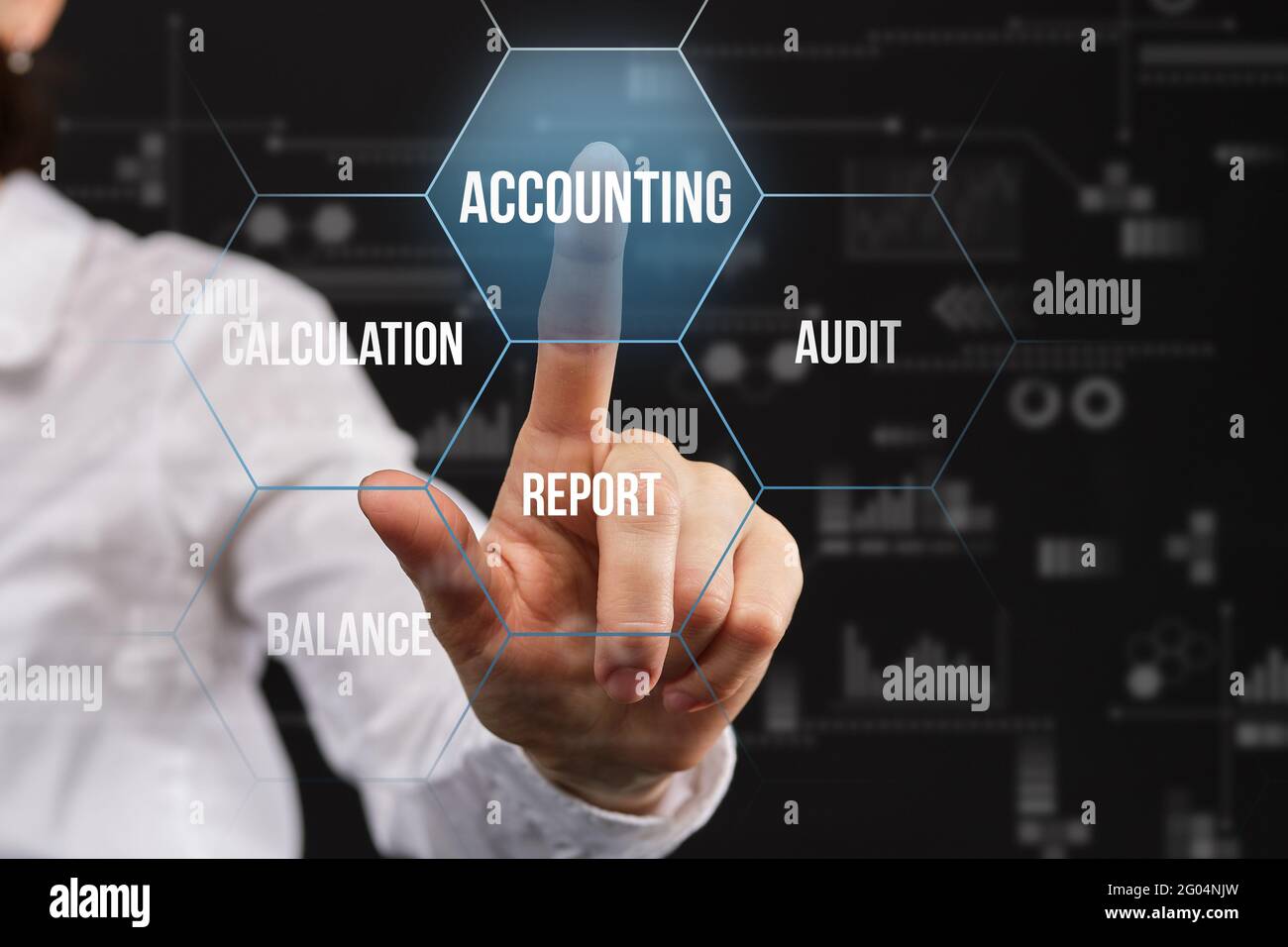 The concept of an important element of business accounting Stock Photo ...