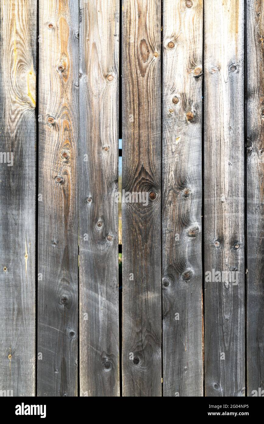 Texture of the old weathered wooden fence Stock Photo - Alamy