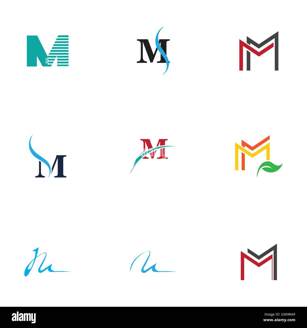 M Logo set Template vector icon design Stock Vector Image & Art - Alamy