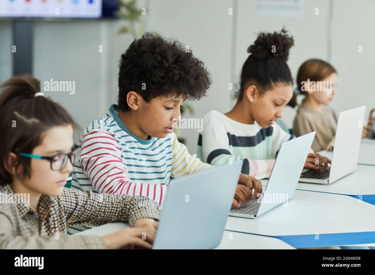 Elementary Classroom Laptops High Resolution Stock Photography and ...