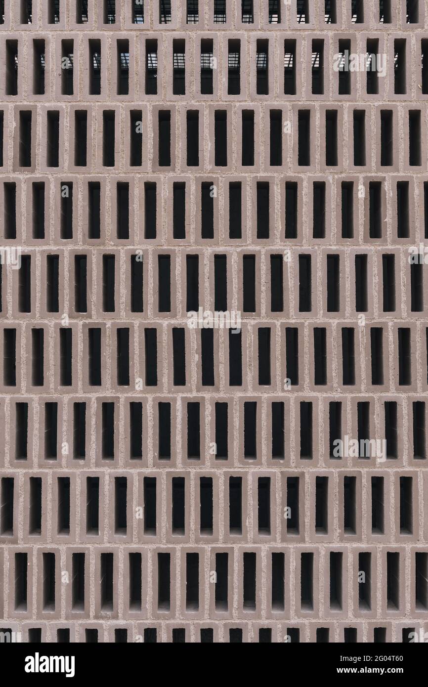 Vertical shot of a pattern of brick blocks, modern ceramic pieces for ...