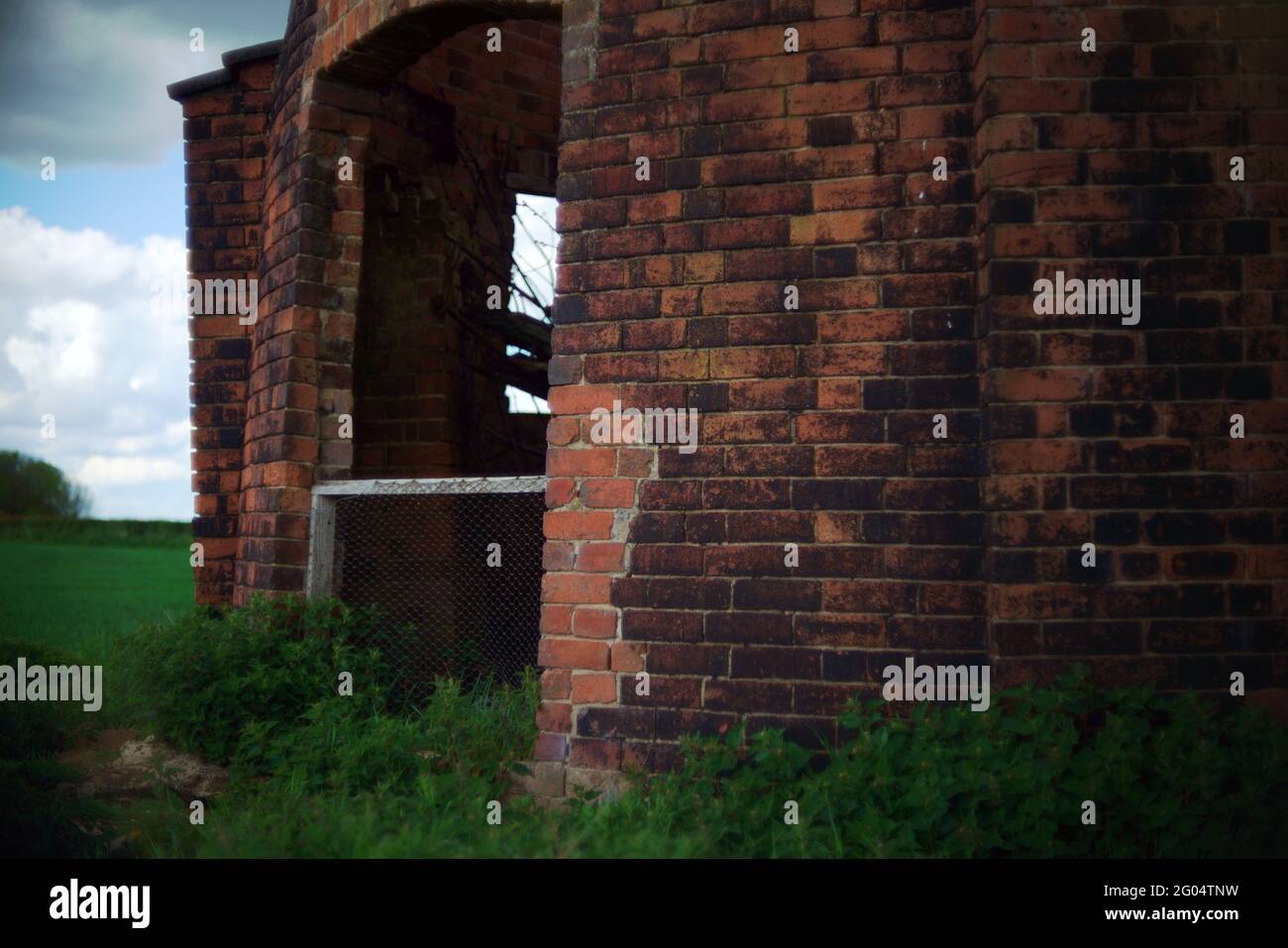 Historic red brick Windmill Stock Photo - Alamy