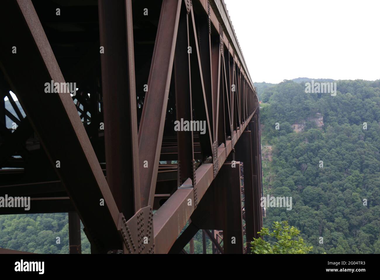 Architectural shots of the New River Gorge Bridge, West Virginia Stock ...