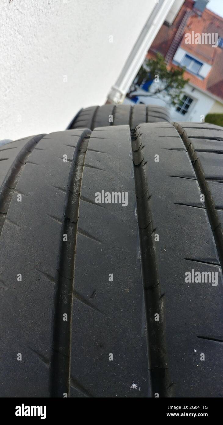 Vertical closeup shot tires hi-res stock photography and images - Alamy