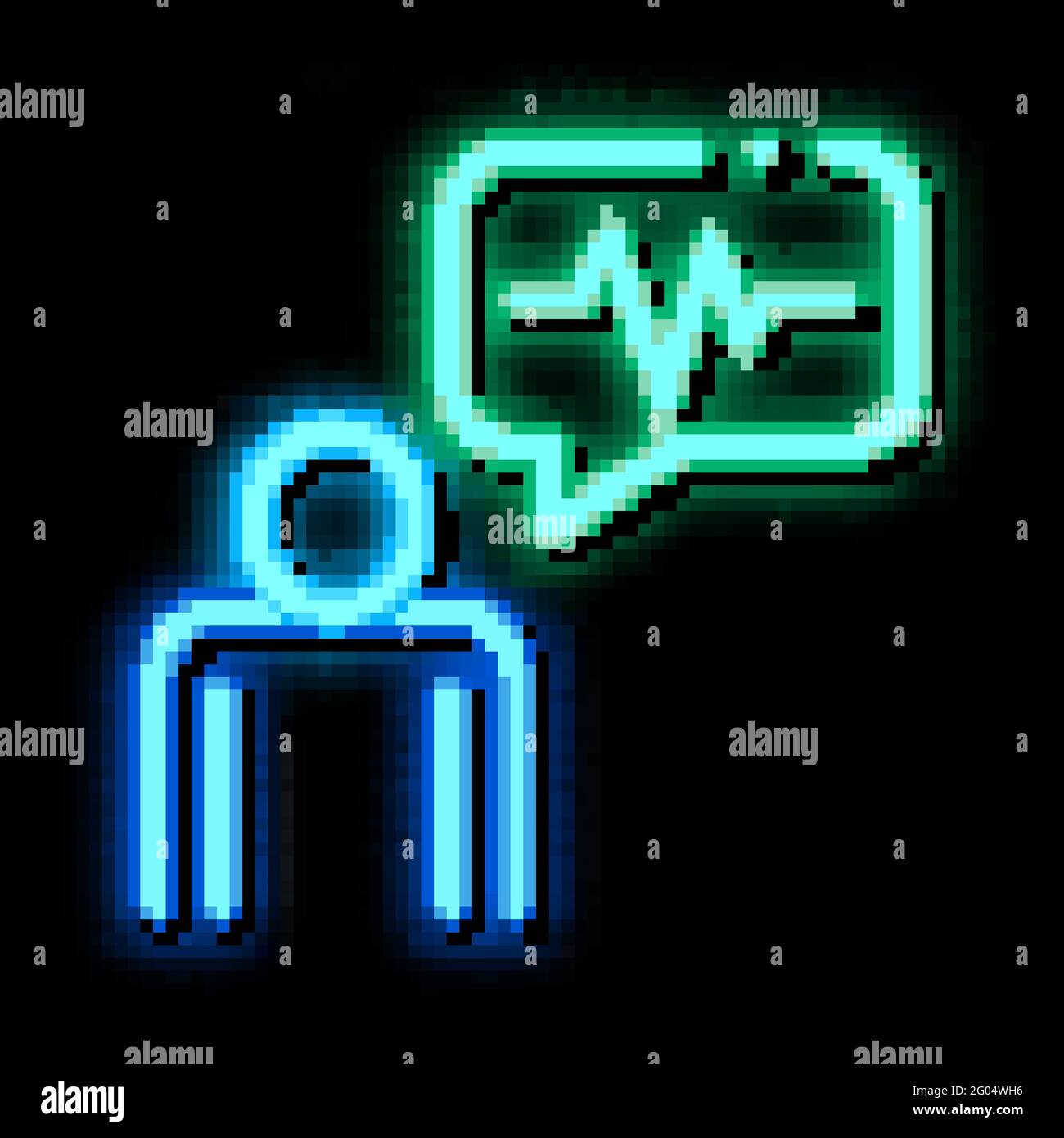 Speaker Voice Control neon glow icon illustration Stock Vector Image ...