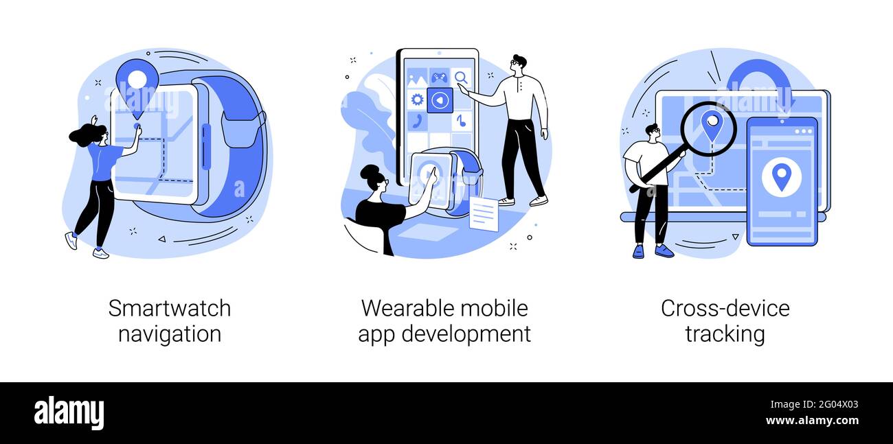 Modern devices abstract concept vector illustrations Stock Vector Image ...