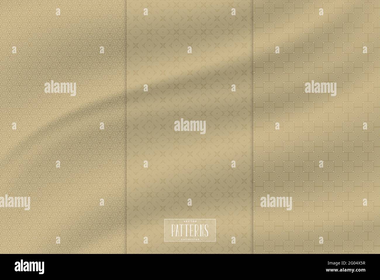 Set of abstract geometric seamless pattern traditional with silk fabric ...