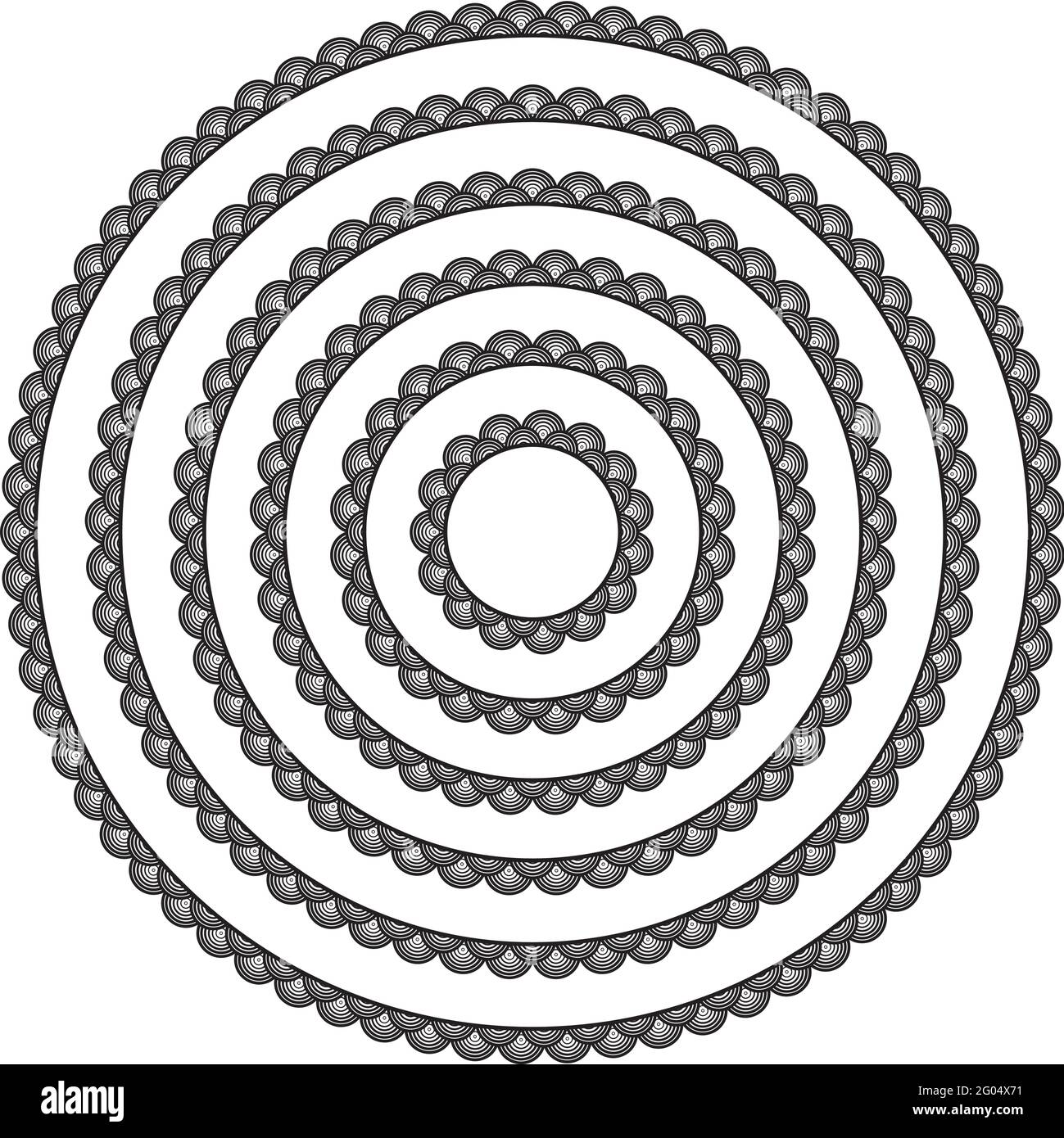 Circle sizes scale Stock Vector Images - Alamy