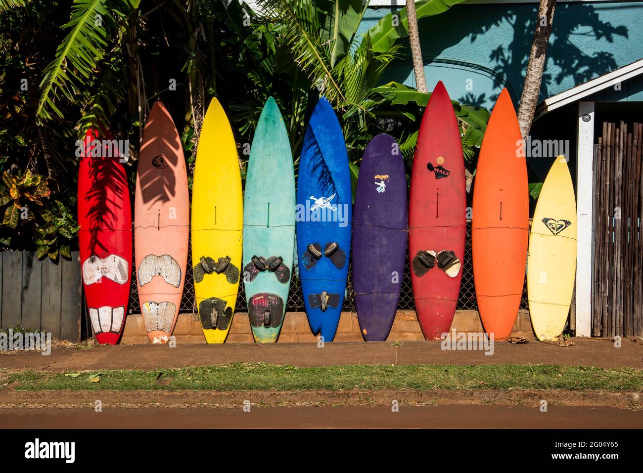 Surfboards row hi-res stock photography and images - Alamy