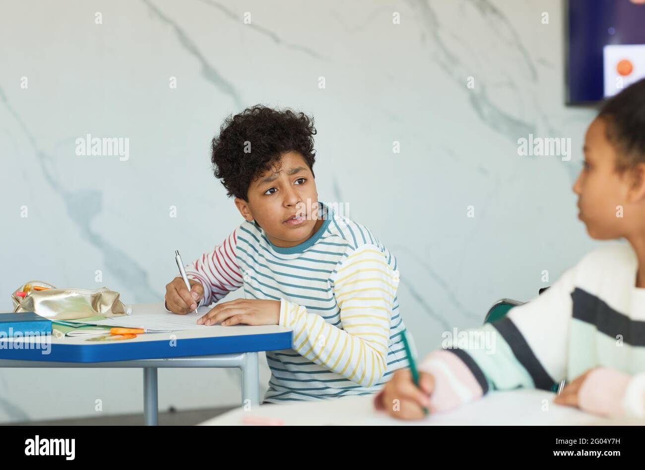 Boy Talking To His Friend