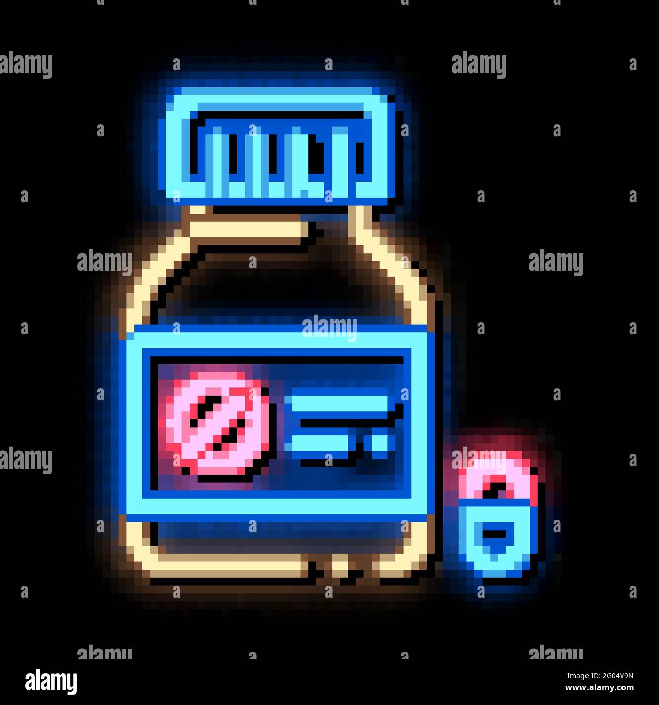 Dead Pill Bottle neon glow icon illustration Stock Vector Image & Art ...