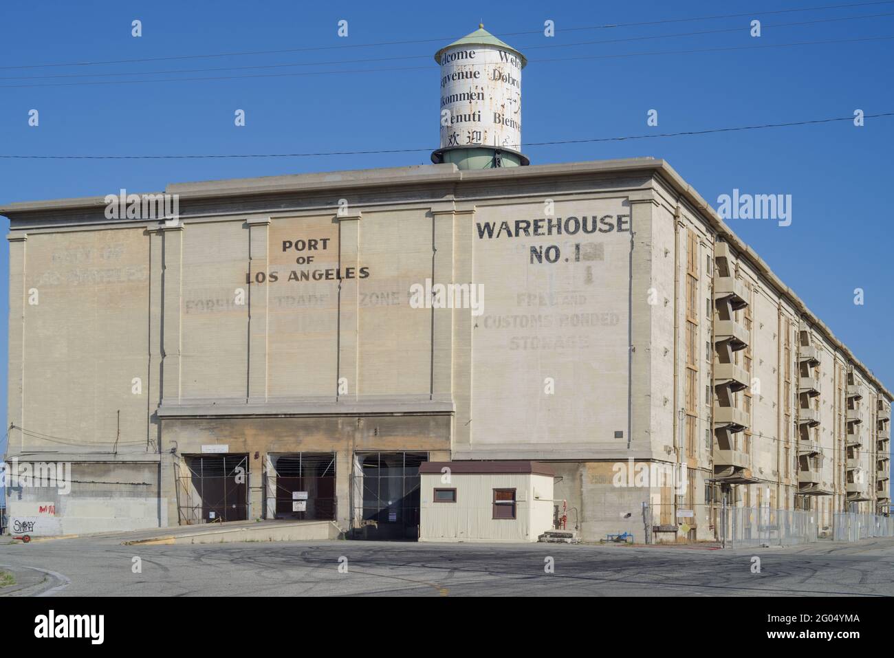The landmark Municipal Warehouse No. 1 built in 1917. This building is ...