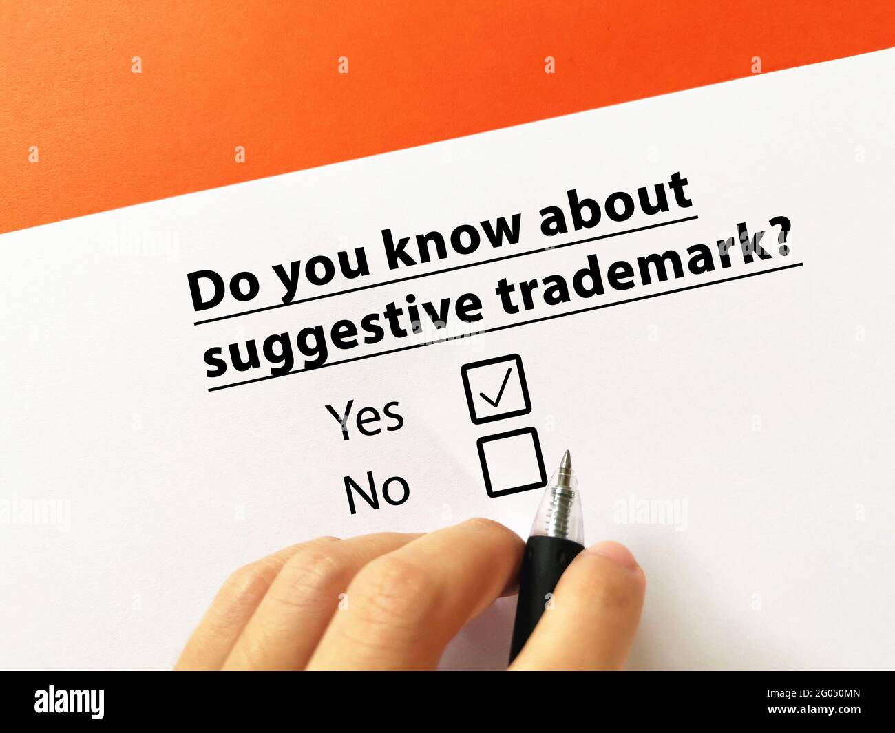 One person is answering question about intellectual property law. He ...