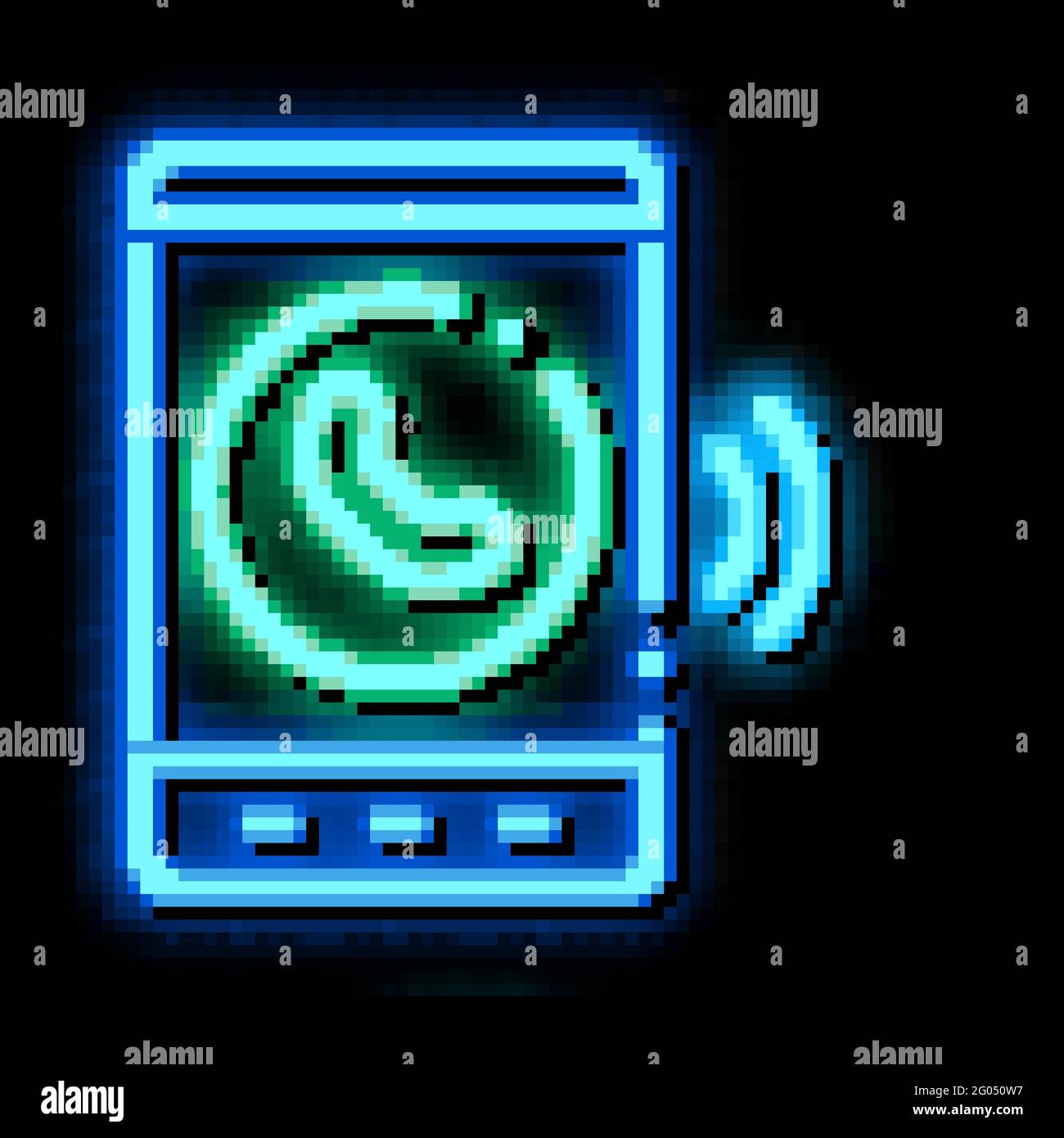 Tablet neon glow icon illustration Stock Vector Image & Art - Alamy
