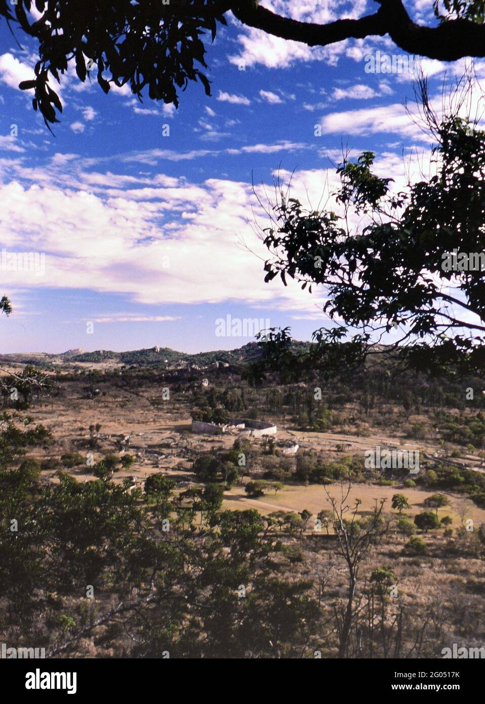 1990s Zimbabwe - 15th century ruins of Great Zimbabwe, once a great ...