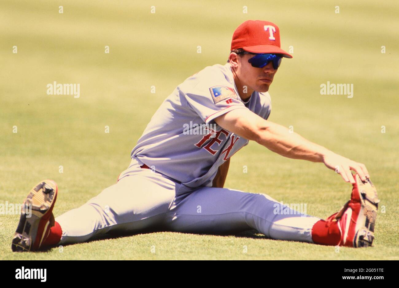 Texas Rangers outfielder Rusty Greer -- Please credit photographer Kirk ...