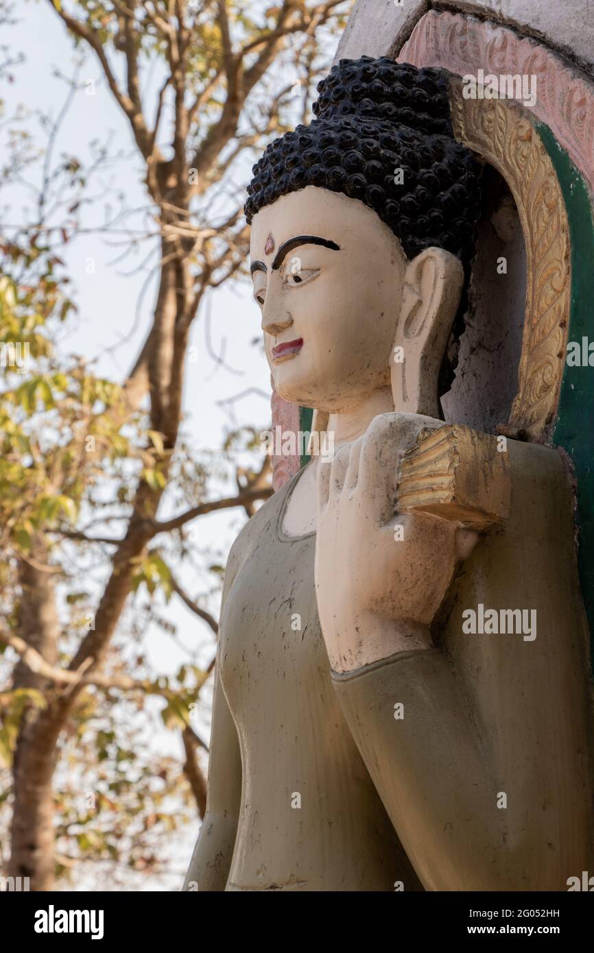 Statue of Buddha at Shreenagar, Tansen, Palpa, Nepal from where you can ...
