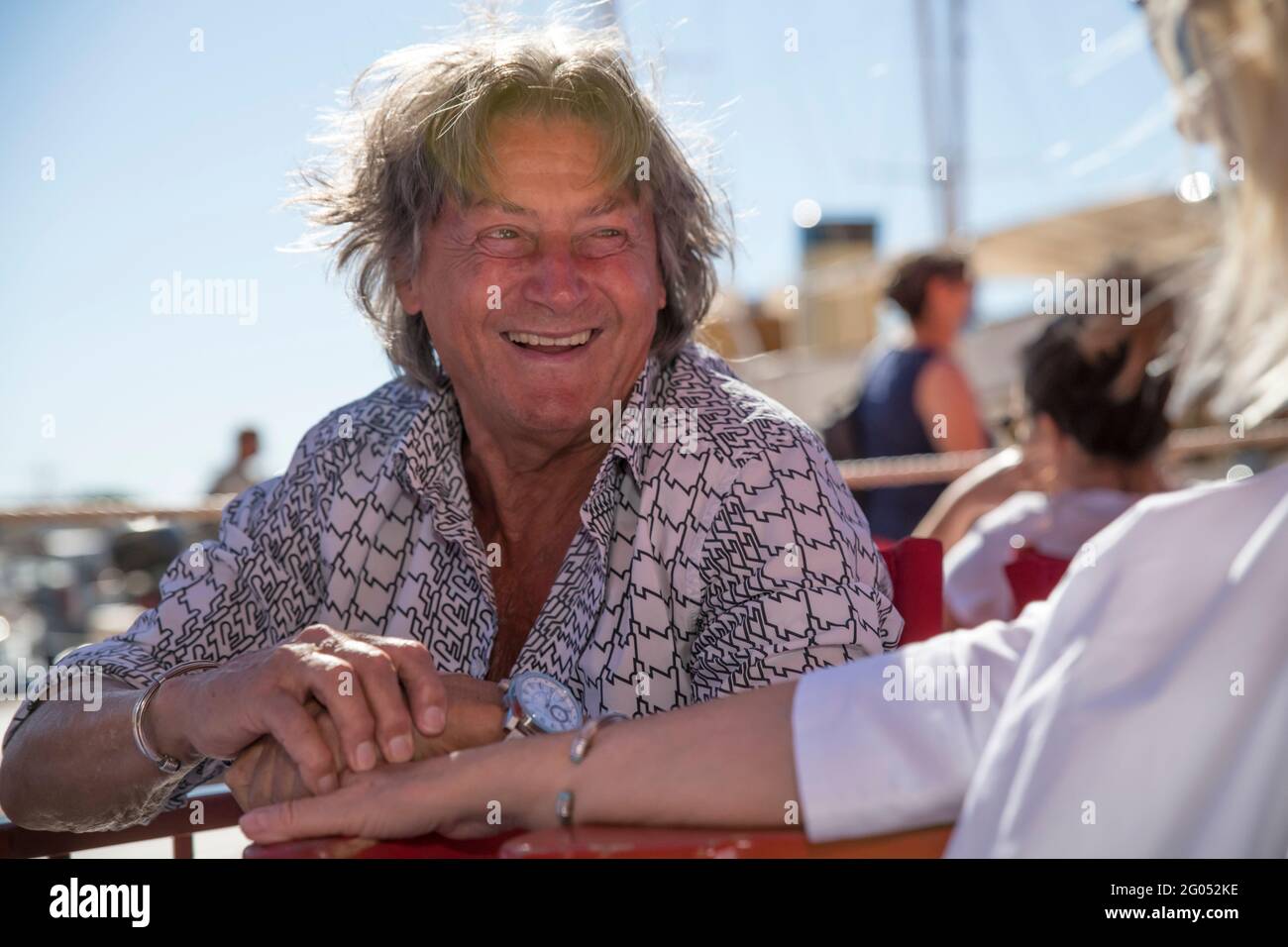 Saint Tropez, France. 25th May, 2021. Herbert Herrmann, actor, and his ...