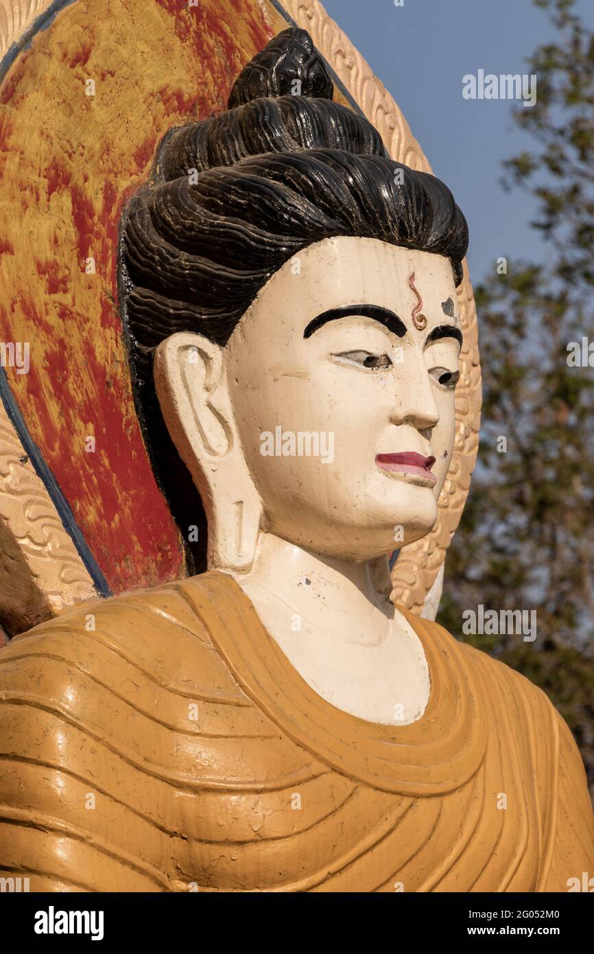 Statue of Buddha at Shreenagar, Tansen, Palpa, Nepal from where you can ...