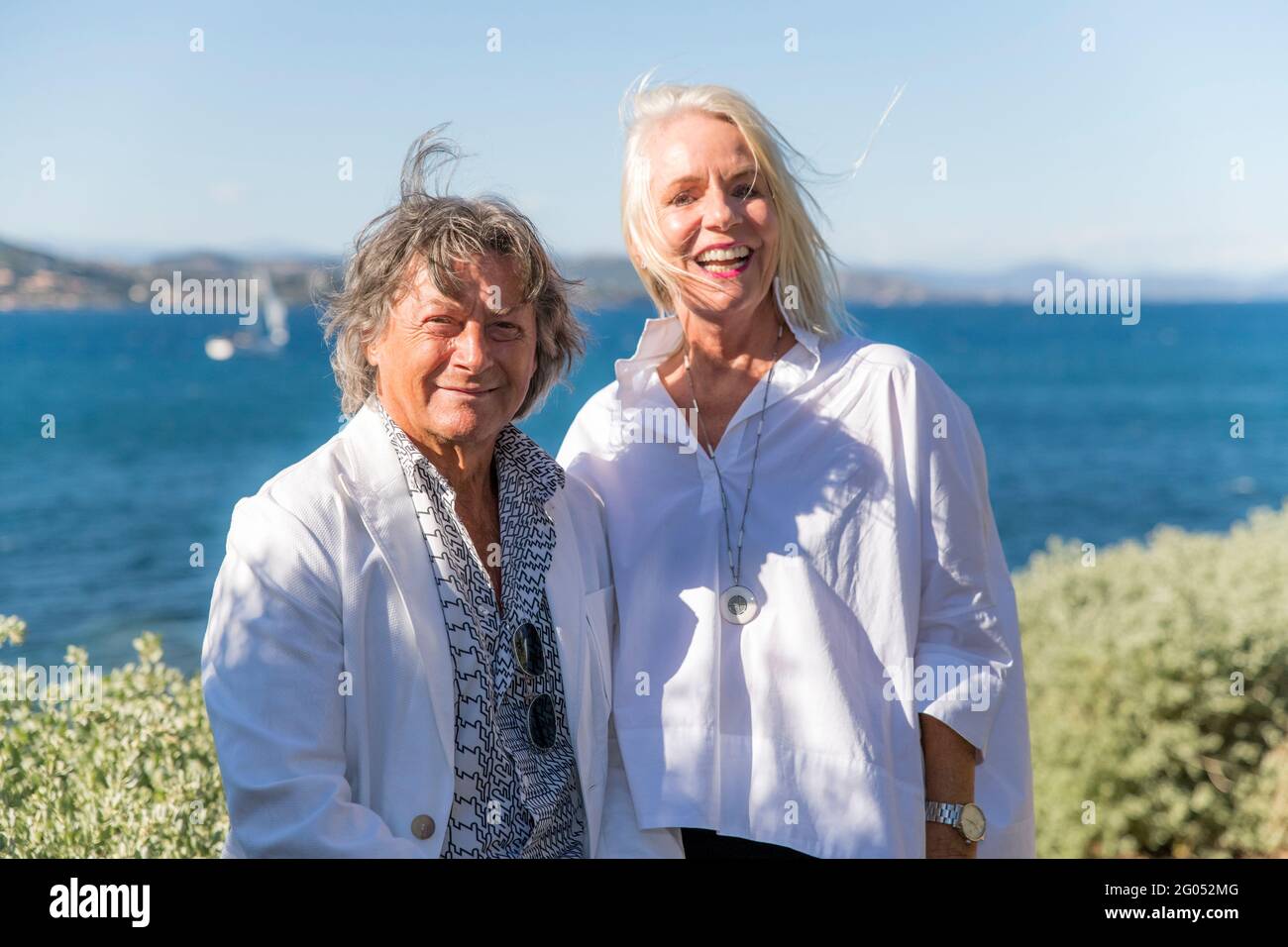 Saint Tropez, France. 25th May, 2021. Herbert Herrmann, actor, and his ...