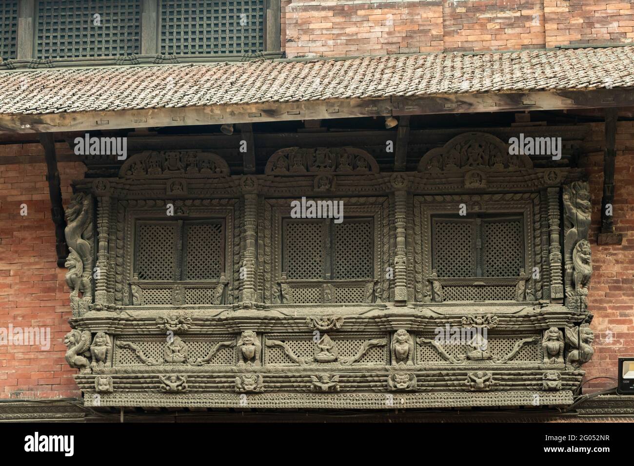 Window carving of the Patan Durbar Square, Patan, Nepal, one of the ...