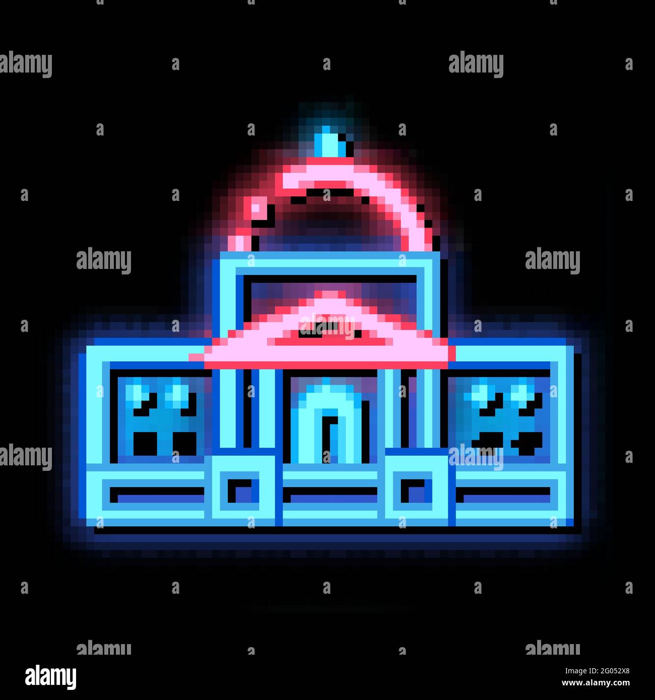 Congress neon glow icon illustration Stock Vector Image & Art - Alamy