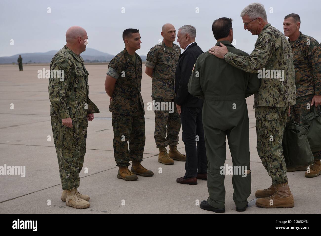 Commanding officer of marine corps air station miramar hi-res stock ...