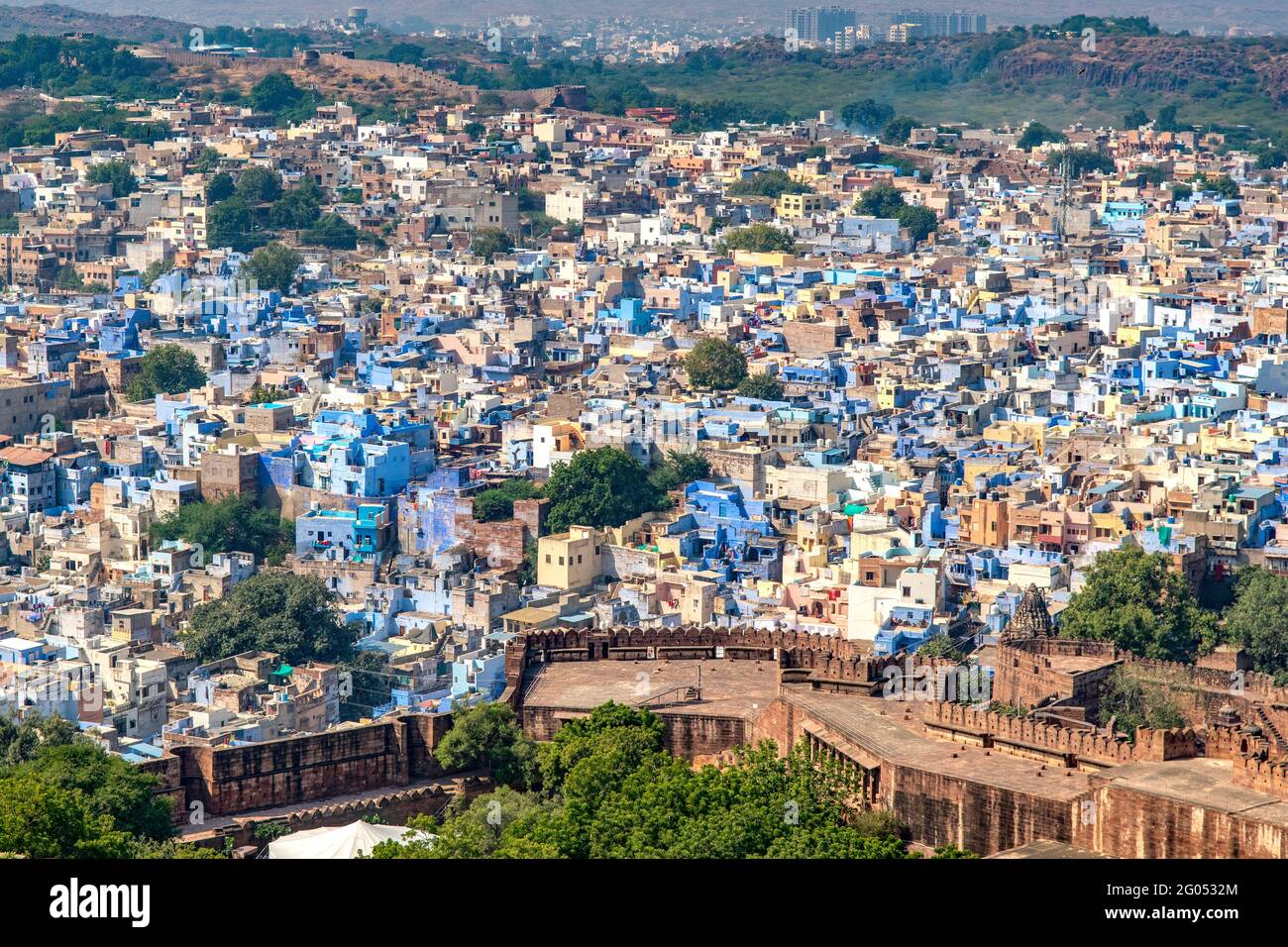 Blue City of Jodhpur, Rajasthan, India Stock Photo - Alamy