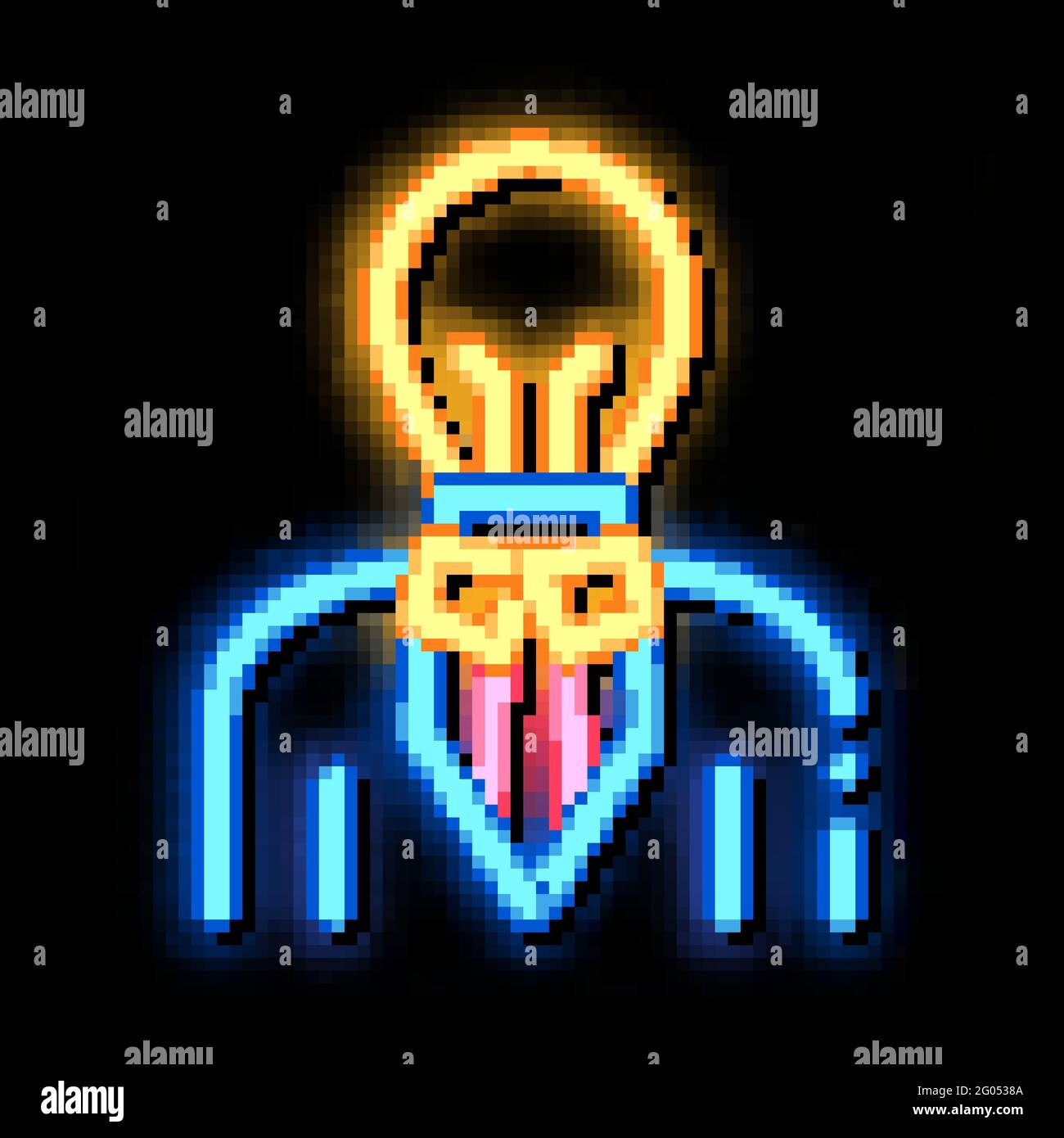 Savvy Man neon glow icon illustration Stock Vector Image & Art - Alamy