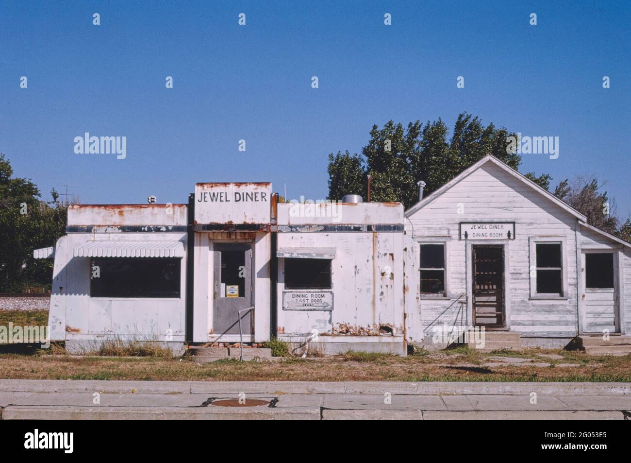 1990s America - Jewel Diner & Dining Room, Mullen, Nebraska 1993 Stock ...