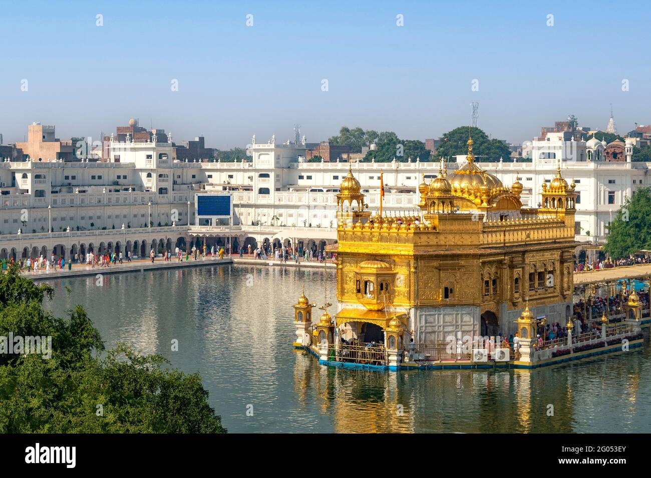 Golden Temple at Harmandir Sahib, Amritsar, Punjab, India Stock Photo ...