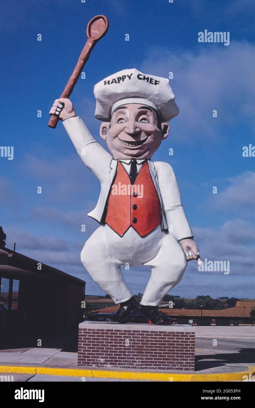 Cherokee iowa happy chef sign hi-res stock photography and images - Alamy