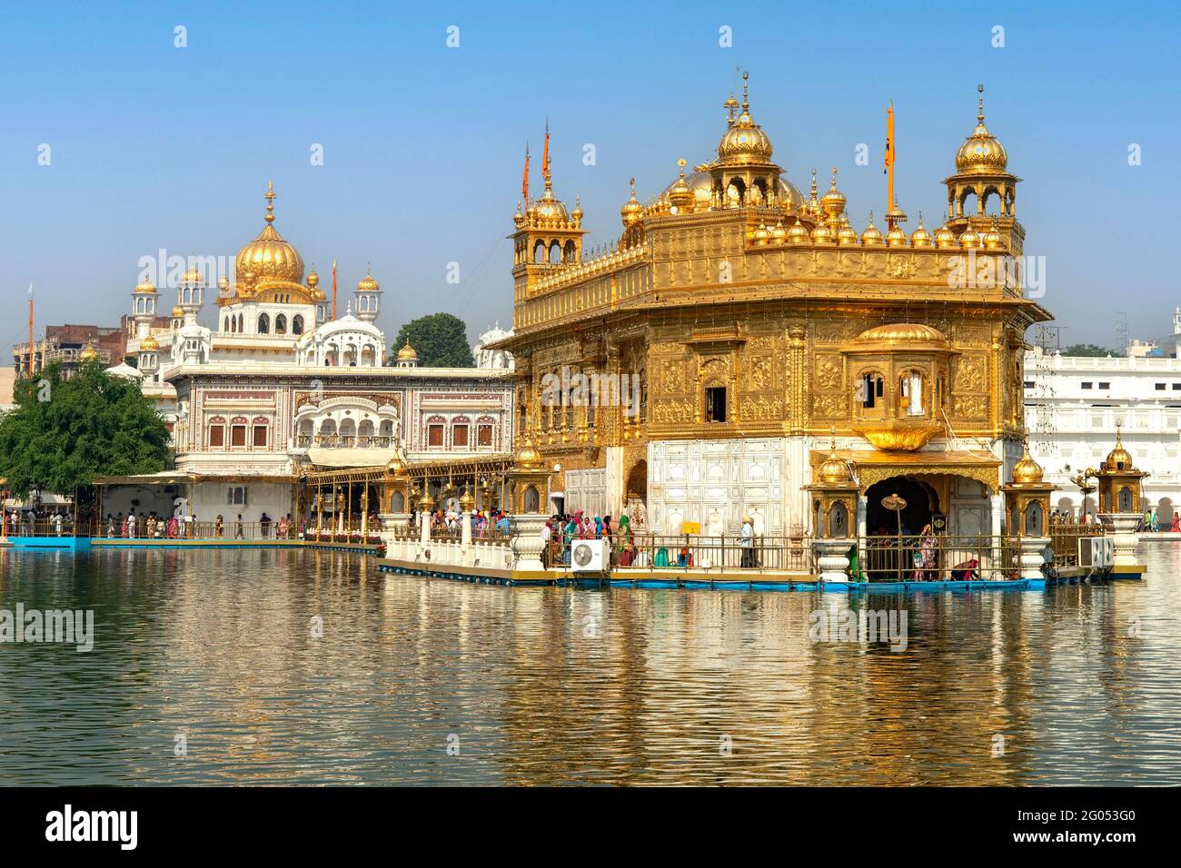 Golden Temple at Harmandir Sahib, Amritsar, Punjab, India Stock Photo ...
