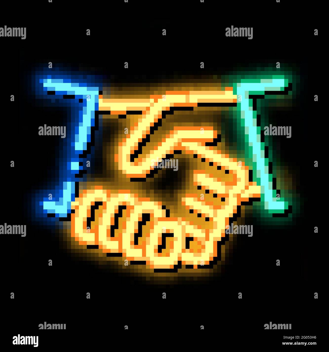 Handshake neon glow icon illustration Stock Vector Image & Art - Alamy