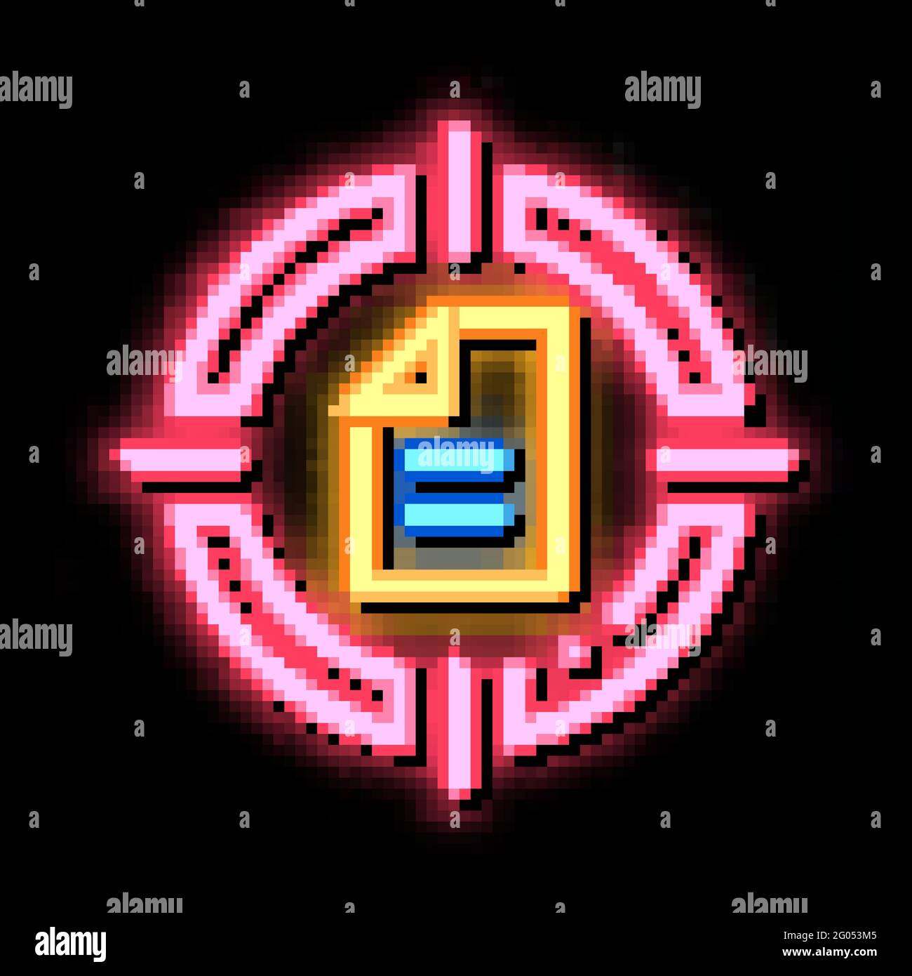 New Goal-New Contract neon glow icon illustration Stock Vector Image ...