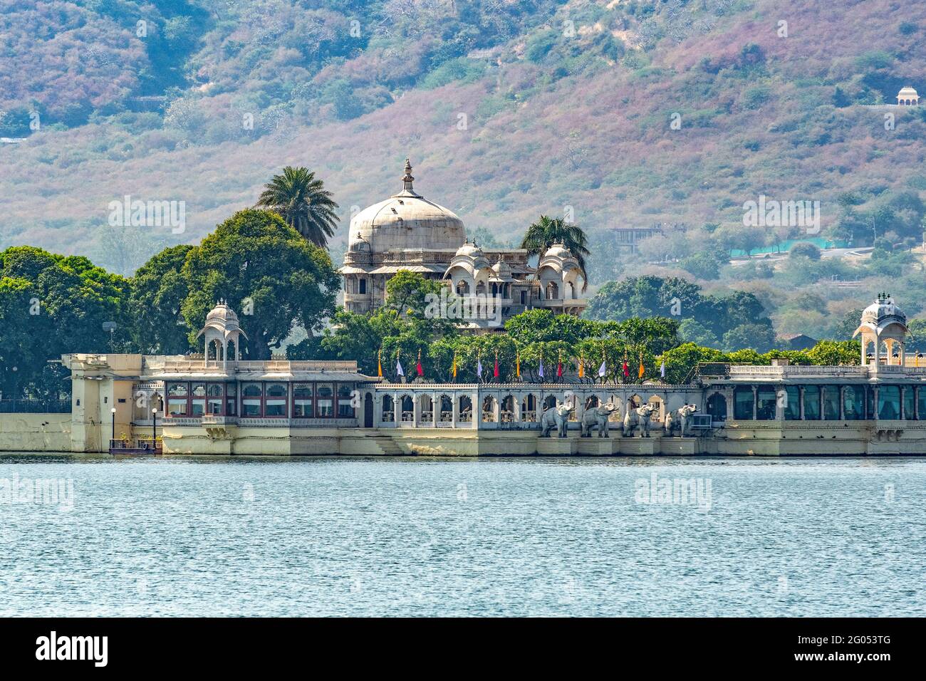 Jag Mandir Palace from City Palace, Udaipur, Rajasthan, India Stock ...
