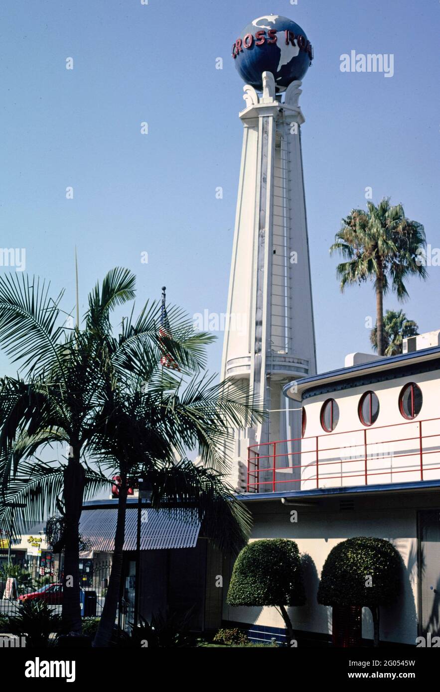 1990s America - Crossroads of the World, Hollywood Boulevard, Hollywood ...