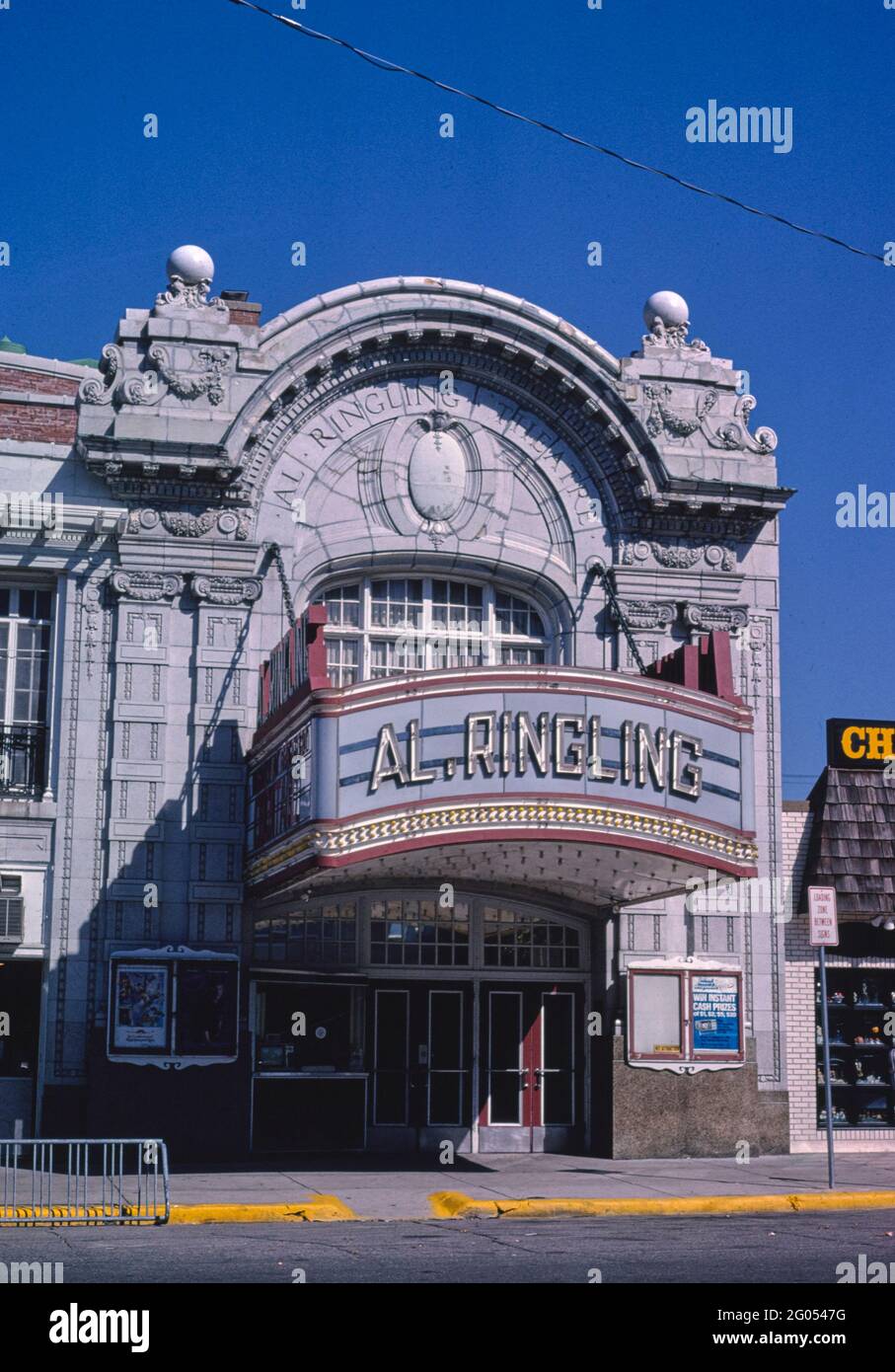 1980s America - Al Ringling Theater, Baraboo, Wisconsin 1988 Stock ...