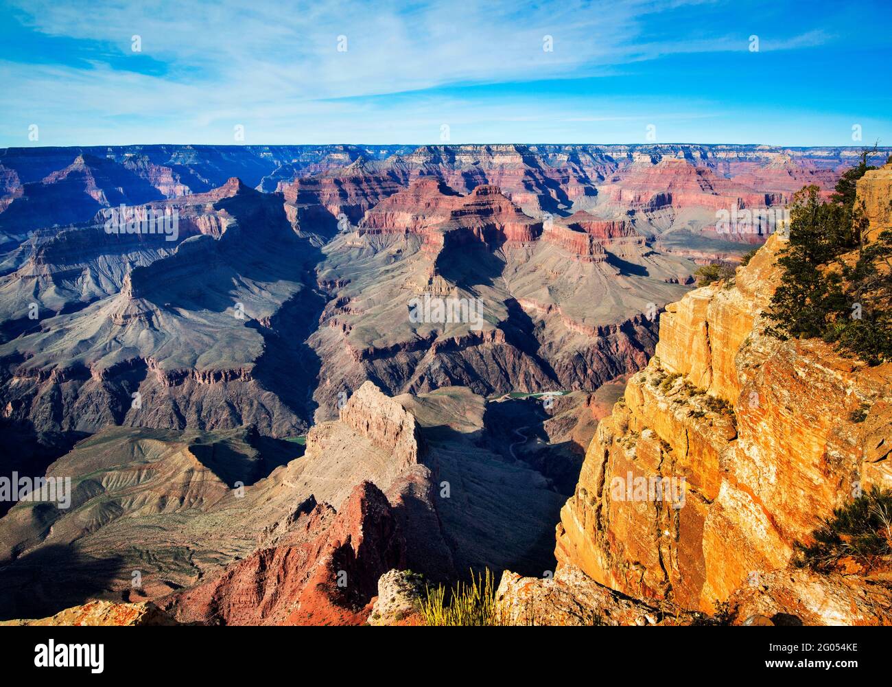 Pima Point, South Rim, Grand Canyon National Park, Arizona Stock Photo ...