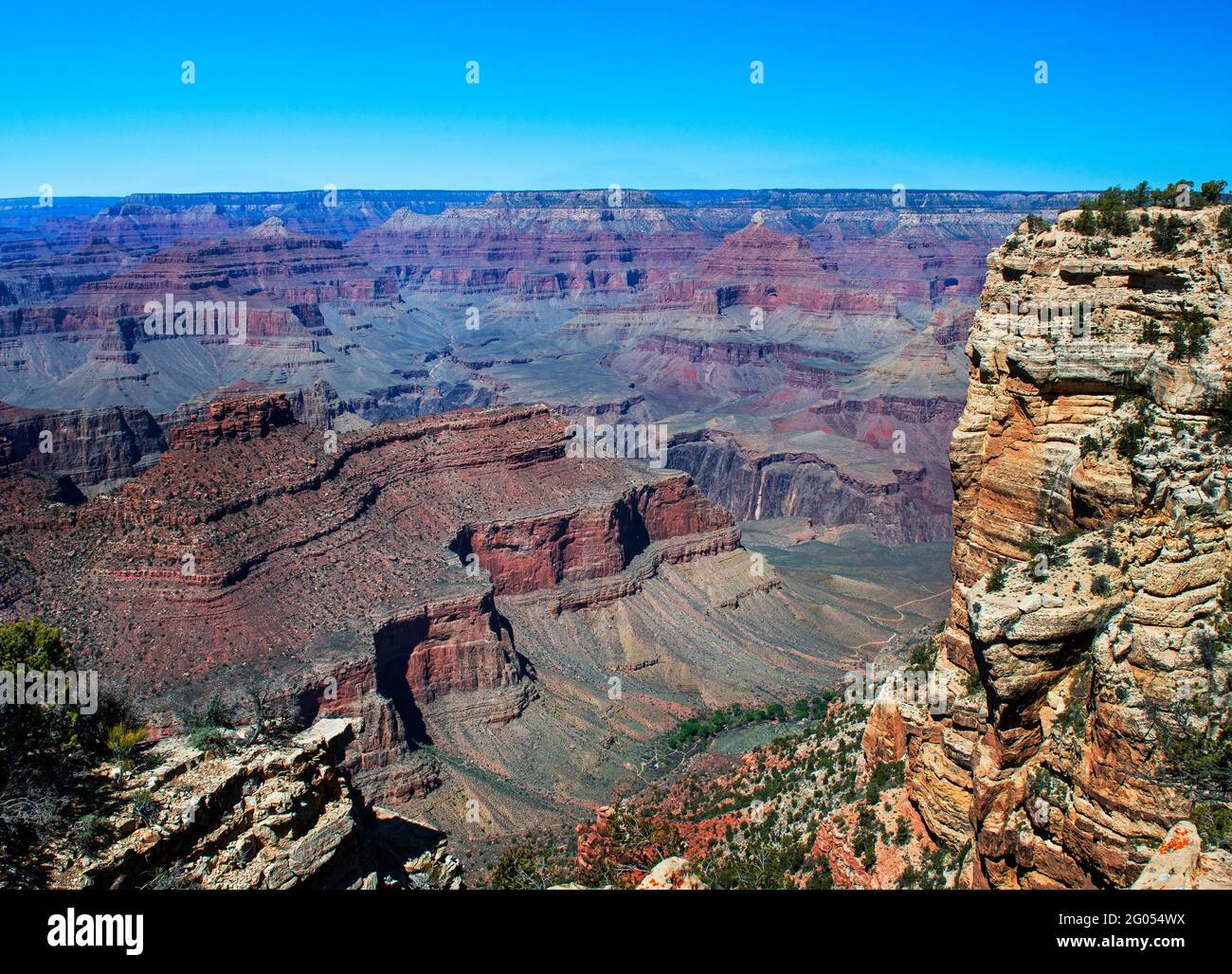 Grand Canyon view from the Trail of Time, Grand Canyon National Park ...