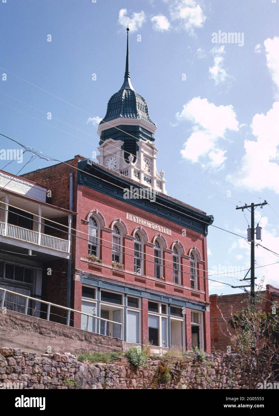 1990s United States - Pythian Castle (1902), Bisbee, Arizona 1991 Stock ...